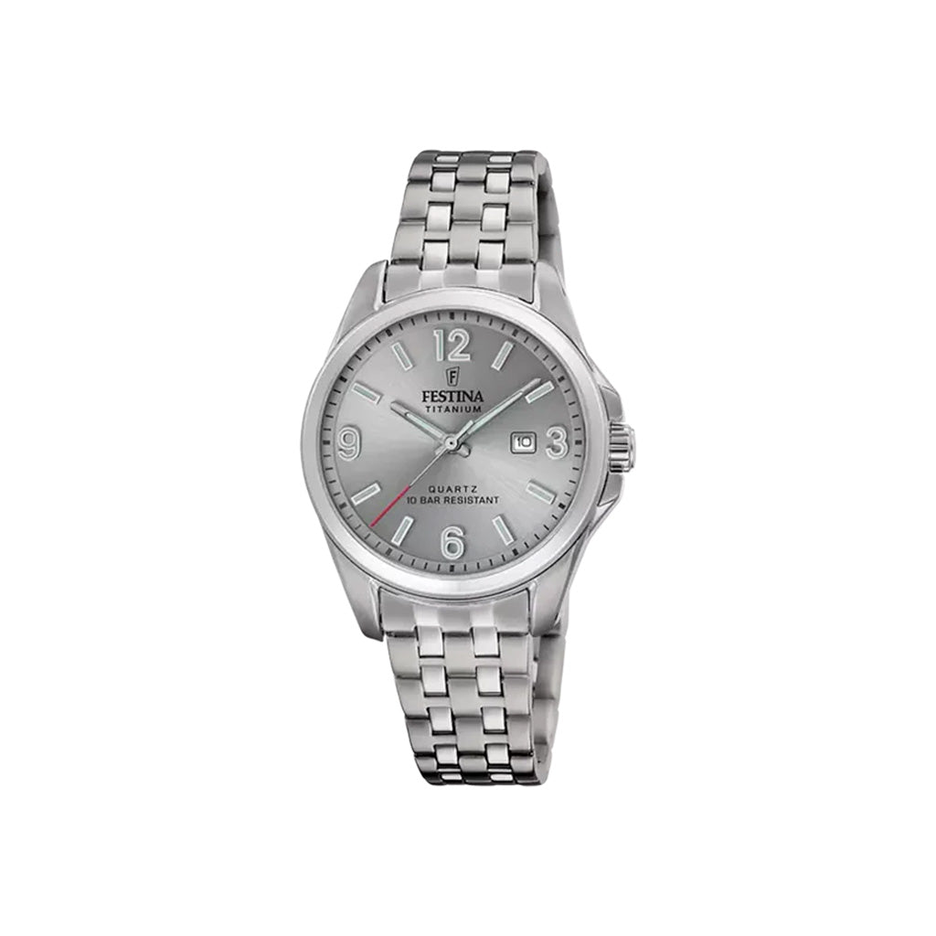 Festina Silver Dial, Titanium Watch – Tocknell Engravers